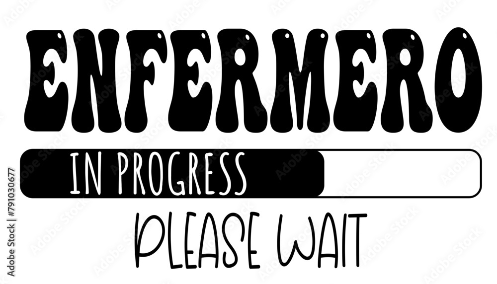 enfermero - in progress….please wait - University student - Vector ...