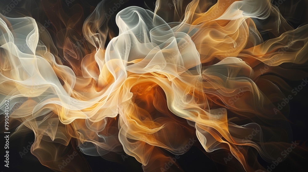 Interaction of abstract forms and human gestures, creating a dynamic ...