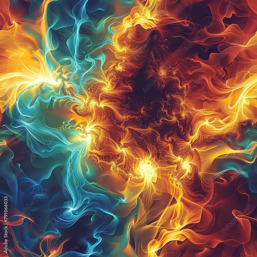 A vibrant depiction of solar flares and coronal mass ejections ...