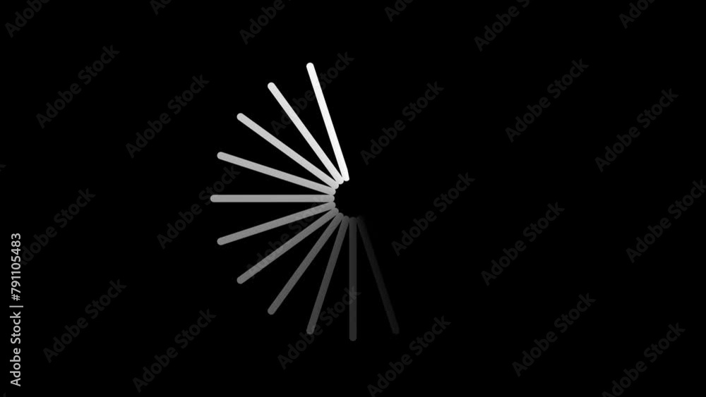 Loading progress. Loading circle animation Icon on transparent ...