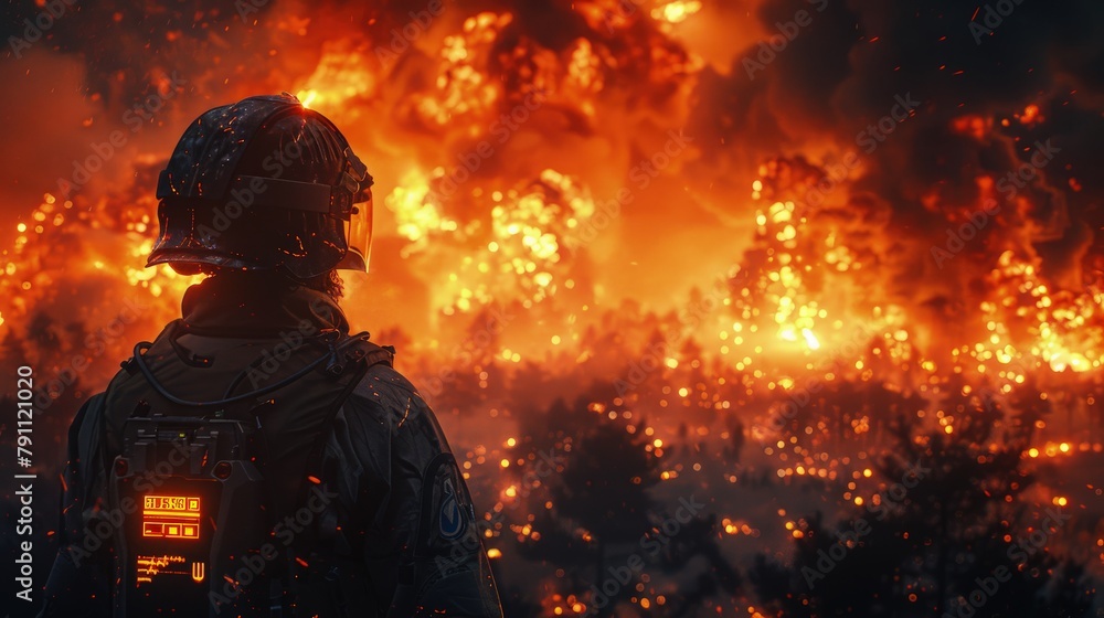 Firefighters using AI to map fire spread, intense, emergency operation ...