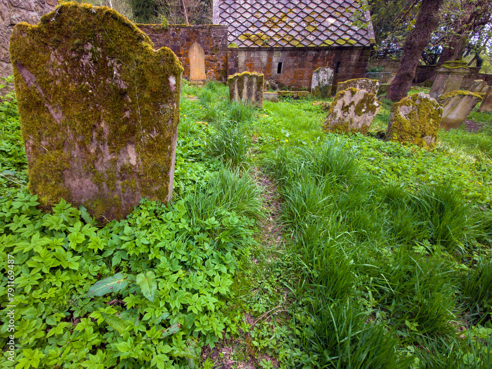 Old Graveyard Barons Haugh Nature Reserve Motherwell with a Mausoleum ...
