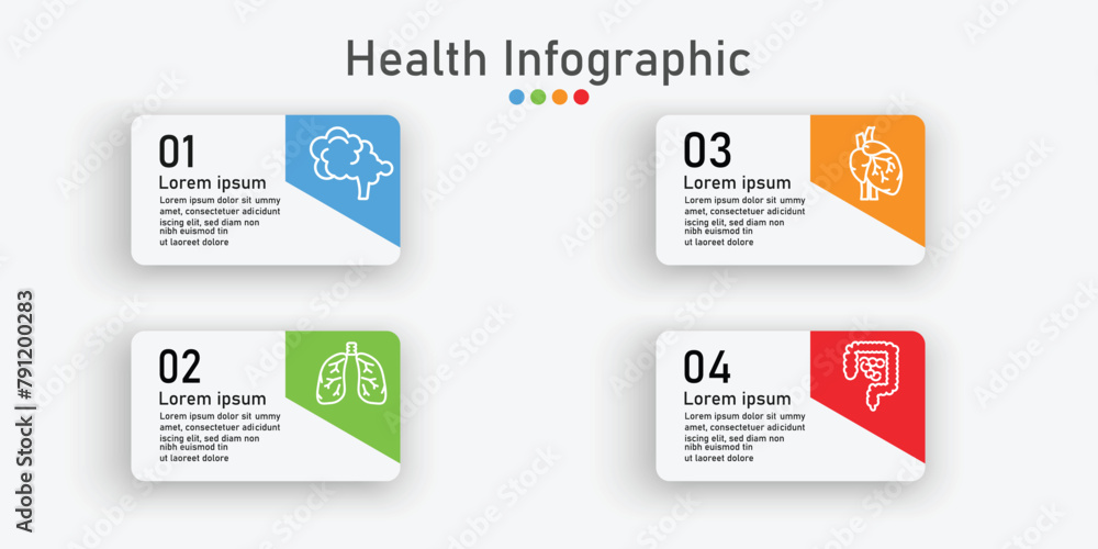 Infographic health care template for treatment and health care ...