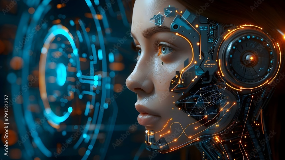 Integration of AI Cyborg and Human Face in Futuristic Neural Network ...