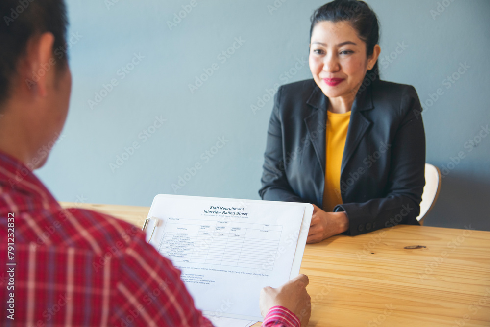 Foto de Job HR applicants having an interview with Human resource manager jobs interviewing with ...