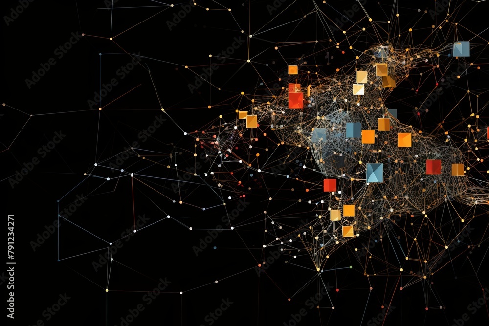 Neural network, visualization, human brain, analog, intricate, detailed, complexity, visual ...