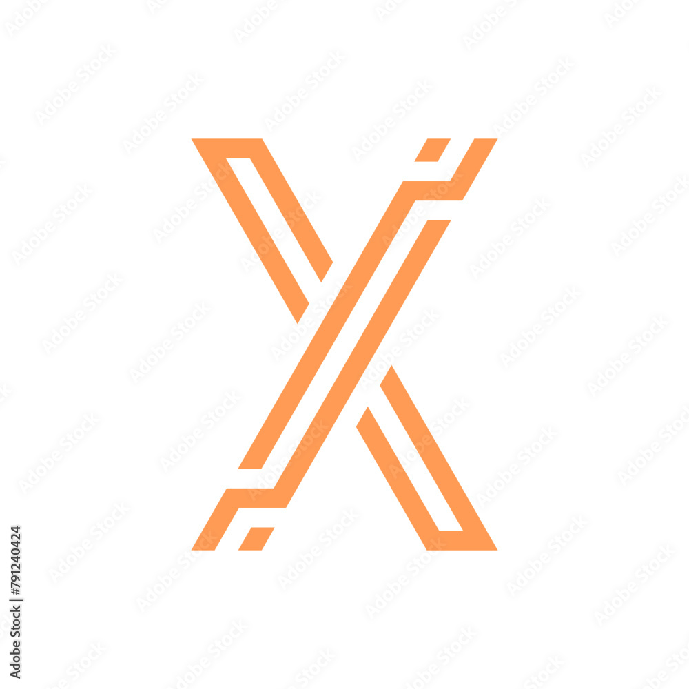 Monogram X. Design vector X logo. Monogram initial letter mark X logo ...