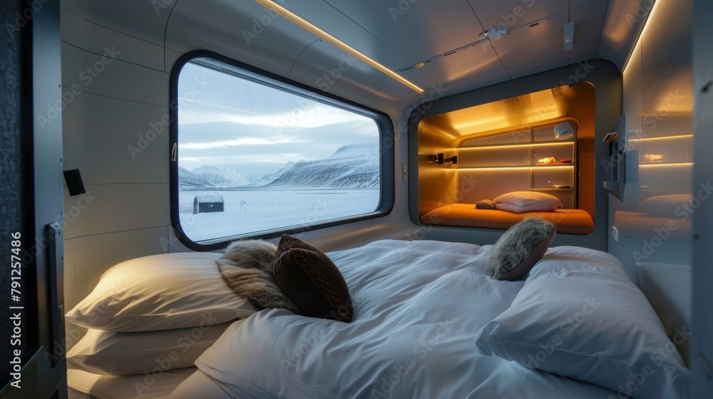 Revel in the tranquility of the Arctic landscape as you drift off to ...