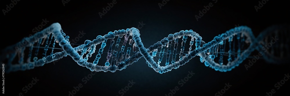 human dna structure with glass helix destroyed, deoxyribonucleic acid ...