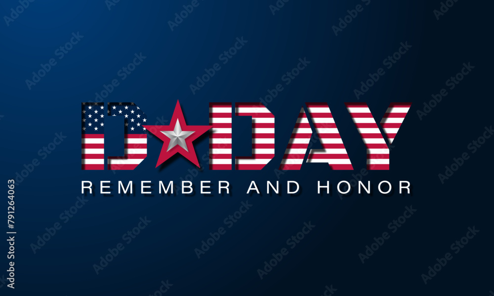 D-Day Normandy Landings June 06 Background Vector illustration Stock ...