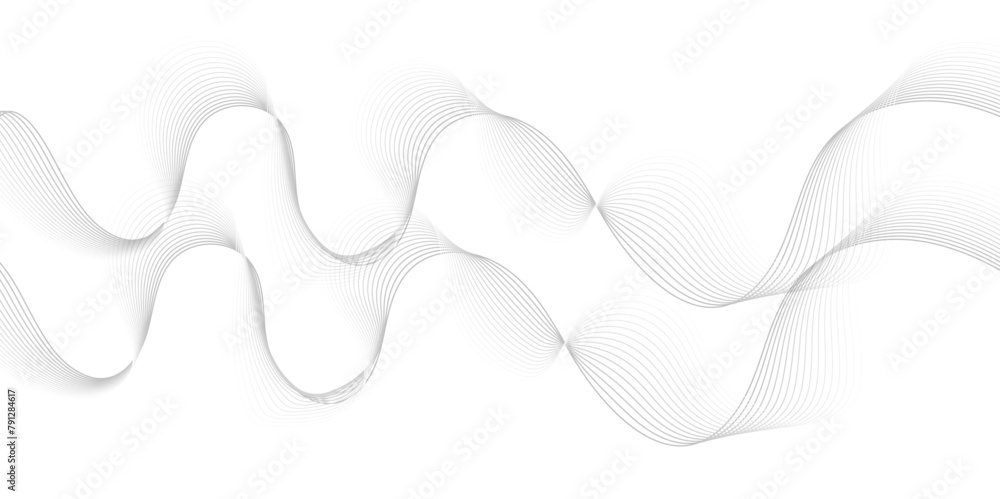 Abstract wave blend lines on transparent background. Design for banner ...
