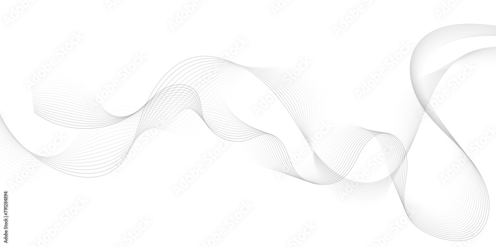 Abstract wave blend lines on transparent background. Design for banner ...