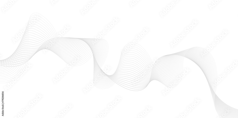 Abstract wave blend lines on transparent background. Design for banner ...