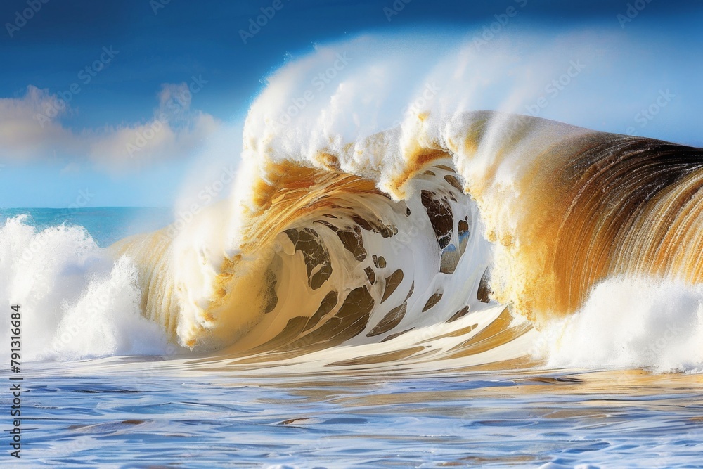 Tsunami wave flooding city natural disaster horror japan indonesia ...