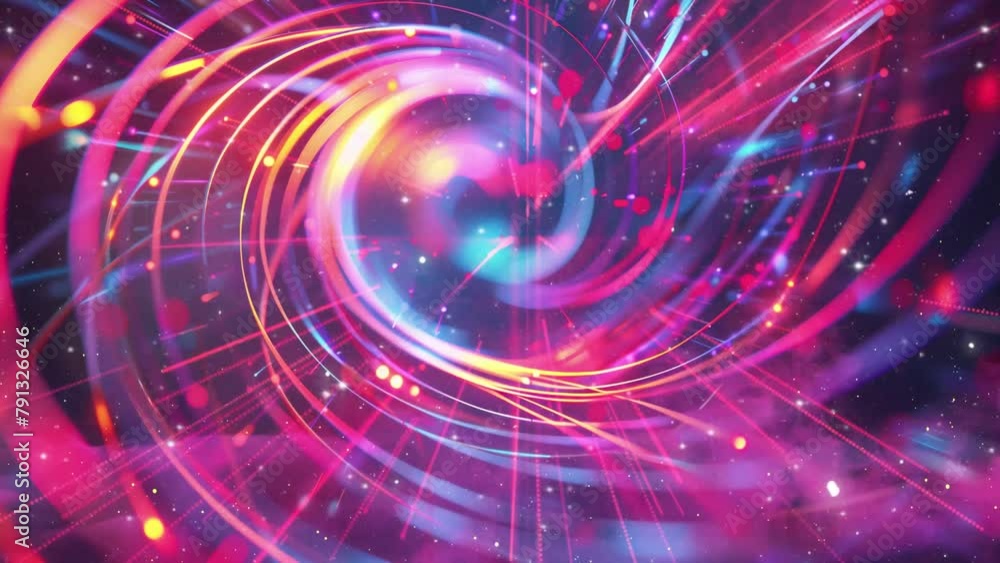 digital wires with moving information impulse. technology background ...