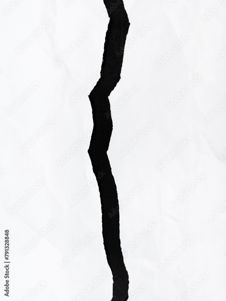 Vertical torn paper for overlay background. Abstract torn paper for ...