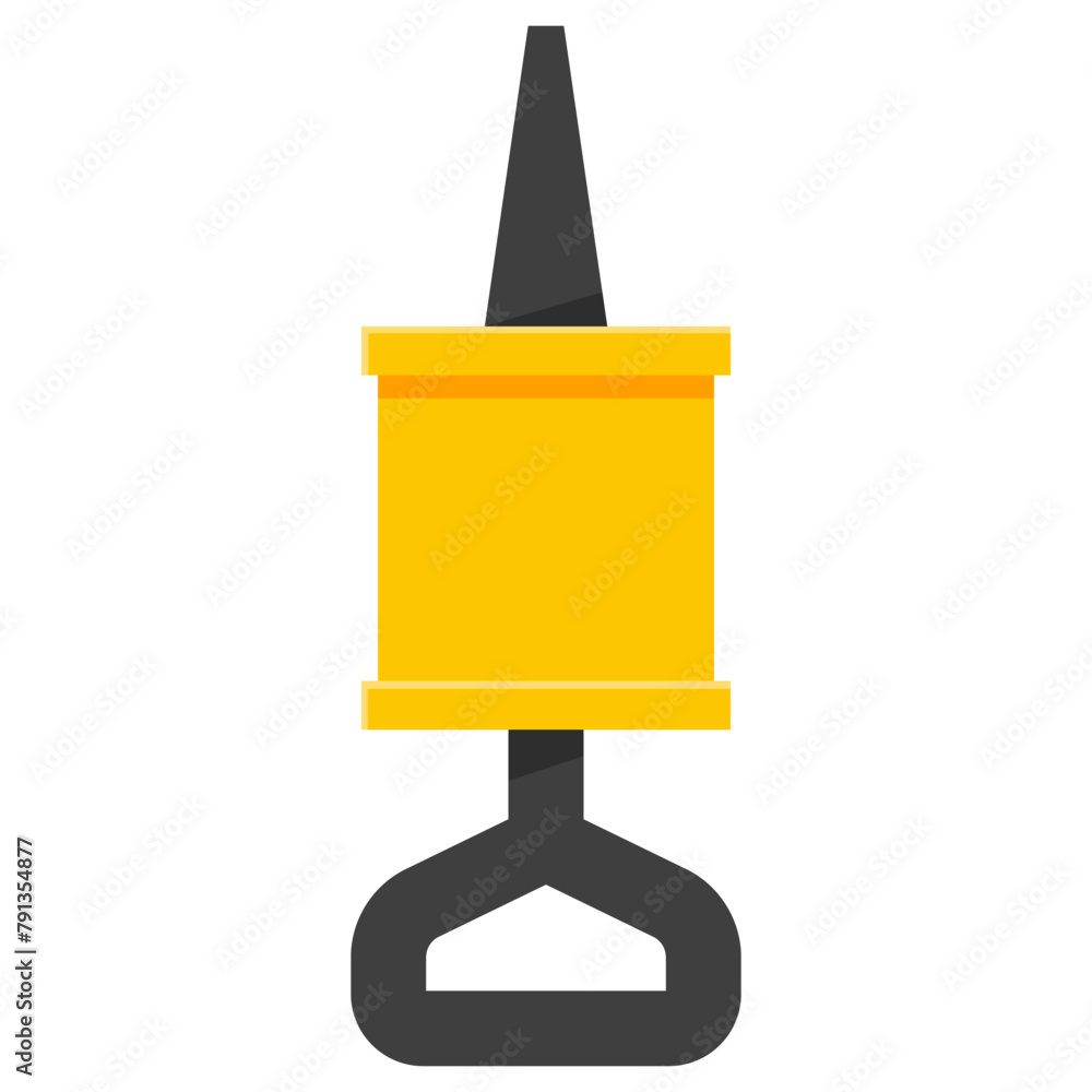 Portable balloon pump vector cartoon illustration isolated on a white ...