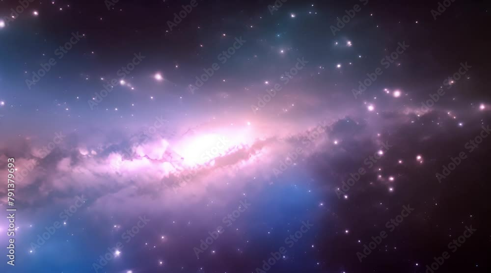 Vidéo Stock Seamless loop galaxy exploration through outer space ...