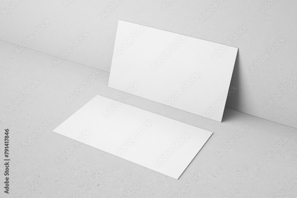 blank minimalist clean 90x50mm us size horizontal brand identity ...
