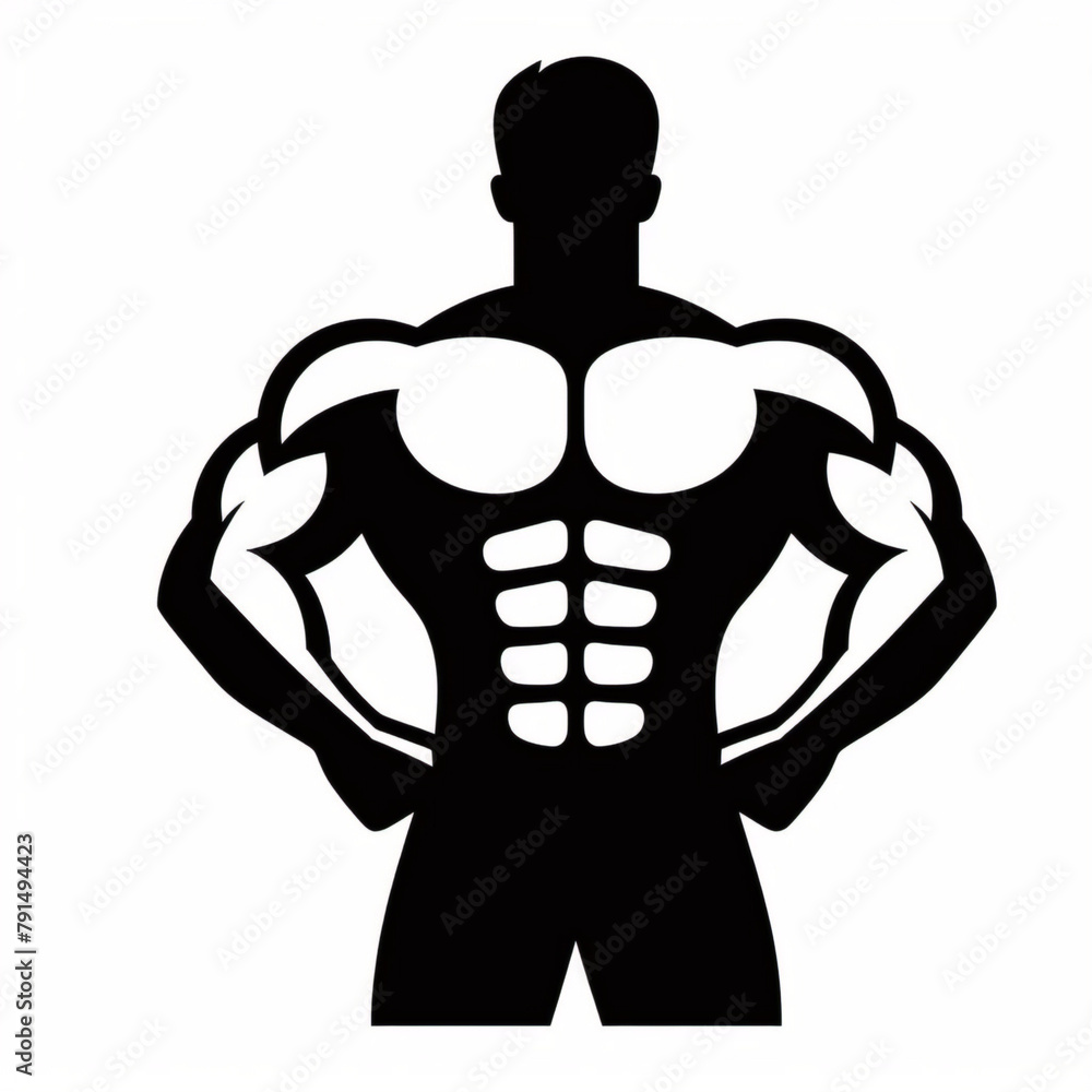 The Inked Icon A Bodybuilder Caricature That Celebrates Strength and ...