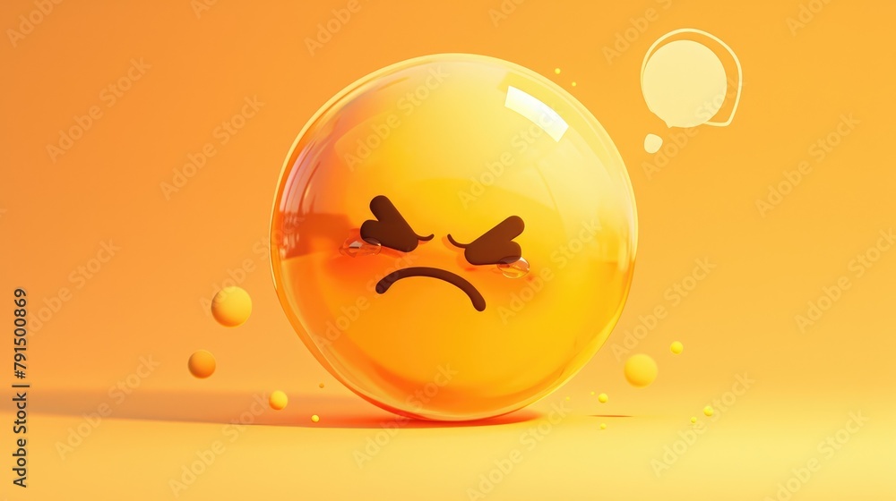 A cartoon rendering of a sad emoticon character expressing loneliness ...