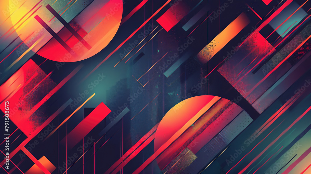 Tech cover templates set. Radial semicircle geometric lines patterns ...