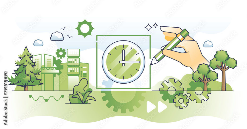 Time boxing as agile principle for time management outline hands ...