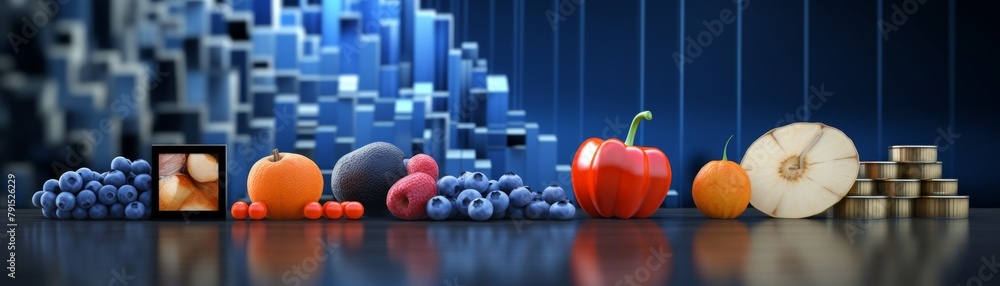 A series of crisp blue animated videos, each illustrating different ...