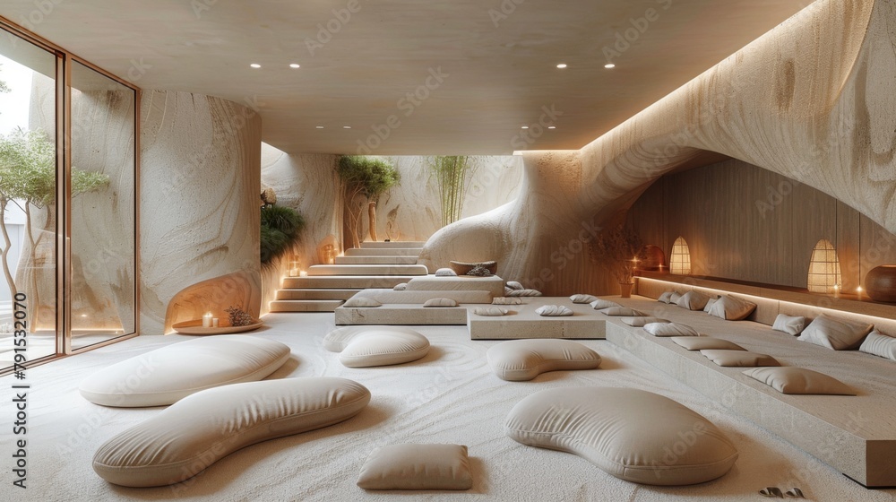 The perfect retreat a modern basement converted into a tranquil yoga ...