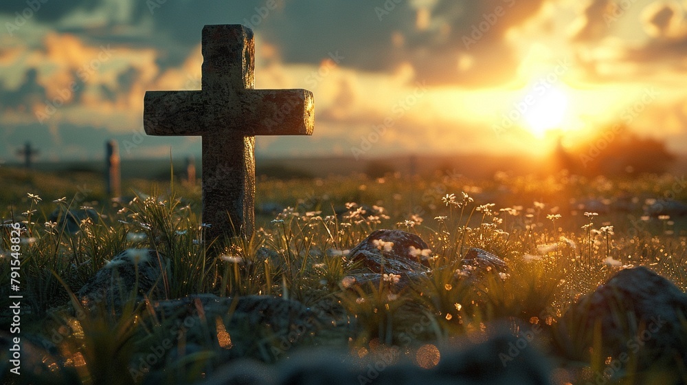 Explore how the cross symbolizes the cycle of life, death, and ...