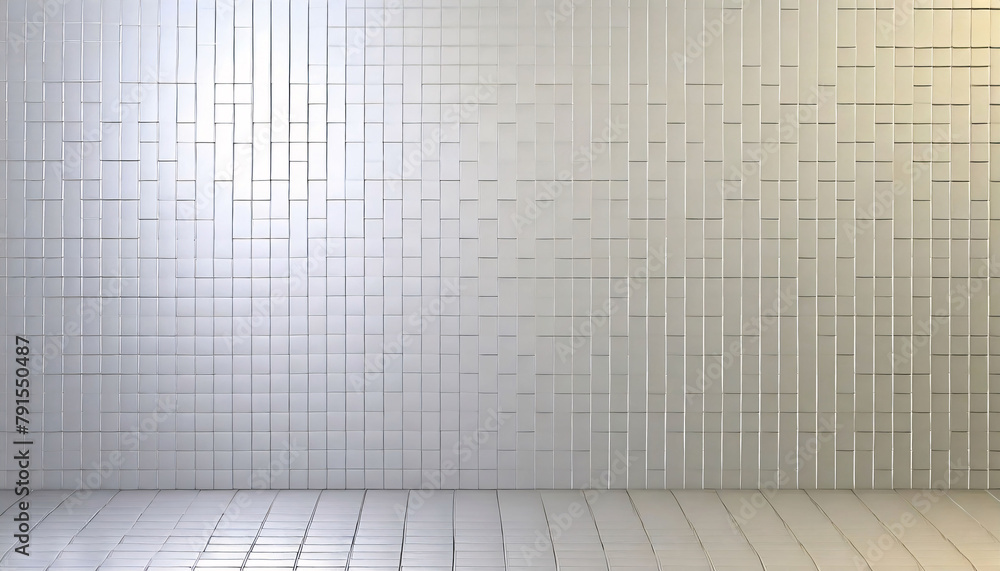 Contemporary silver dimension matte fluted 3D ceramic tile backsplash ...