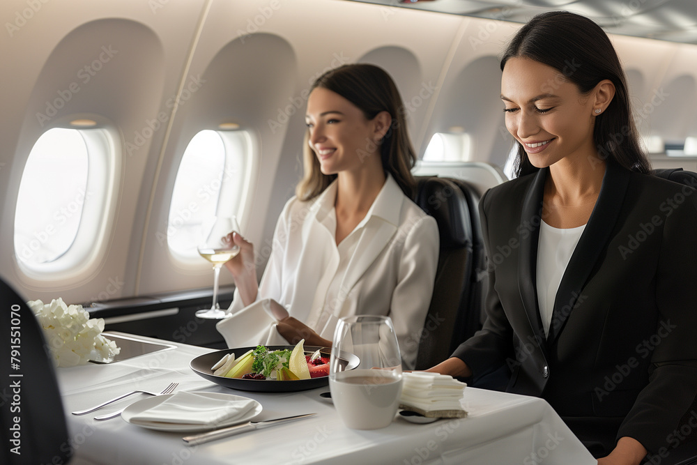 personalized service offered in the business class section of an ...