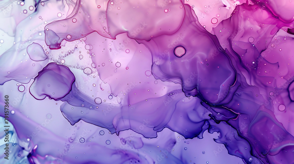 Colorful neurographic forms and shapes. The dabbing technique near the ...