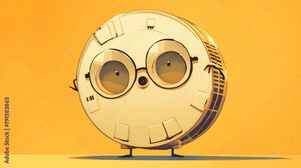The adorable optical disc cartoon character is depicted with an irked ...