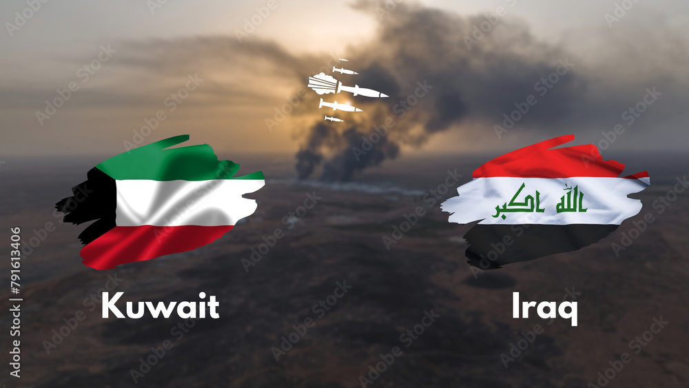 Kuwait and Iraq represent political, military, and economic relations ...