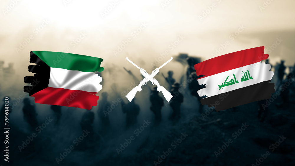 Kuwait and Iraq represent political, military, and economic relations ...