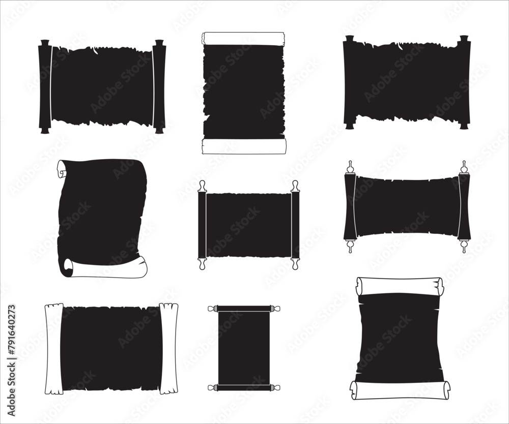 Scroll Paper Svg Blank Treasure Map Vector Doodle Scroll Paper Vector Old Scroll Clipart