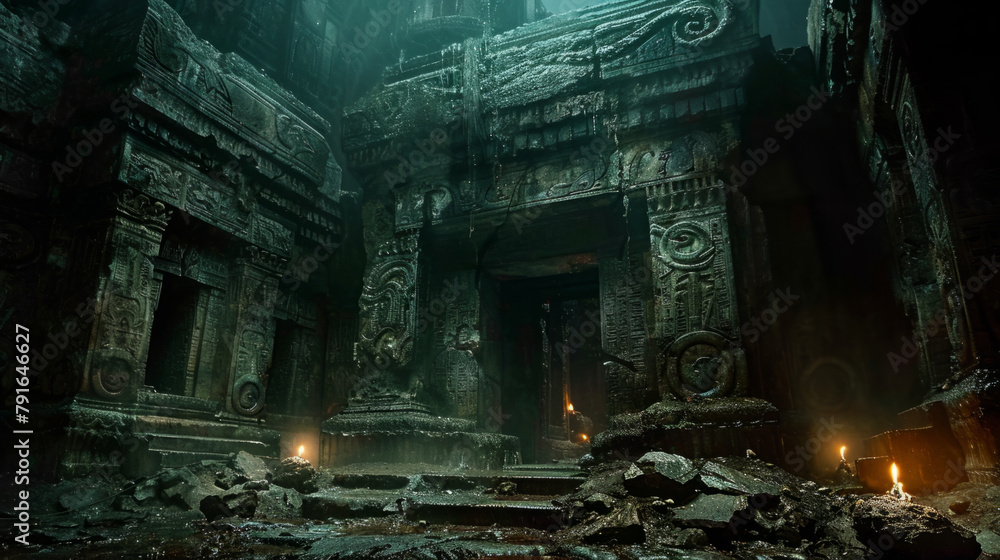 Exploring an ancient tomb filled with serpent carvings to uncover the ...