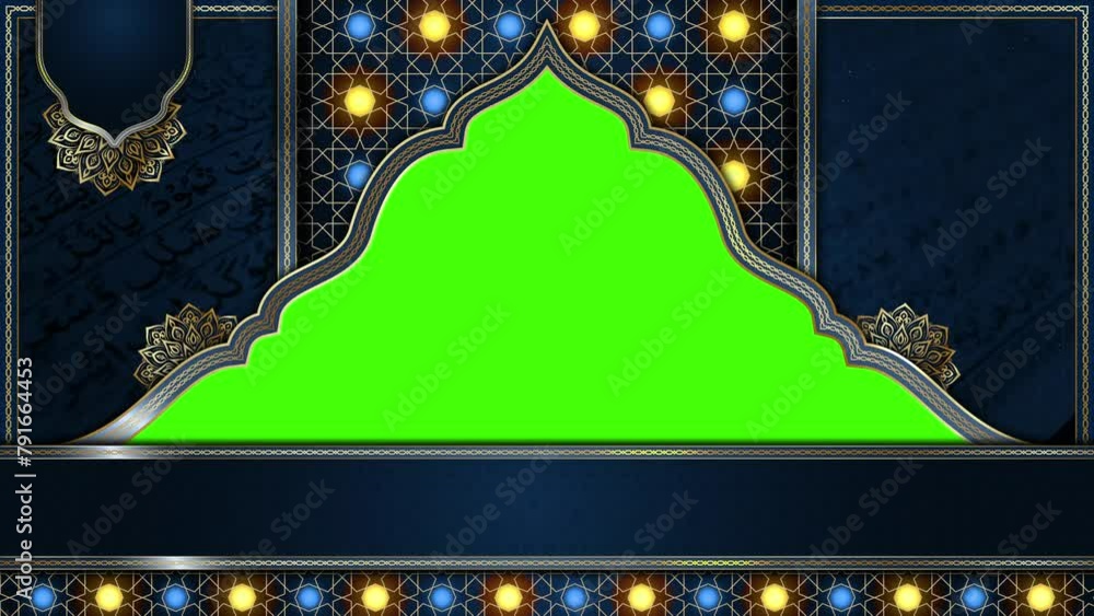 Vidéo Stock luxury arabic islamic Background , muslim design for Holy ...