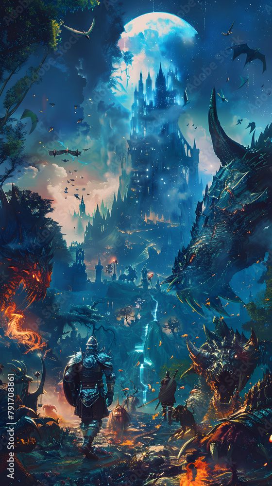 Epic Fantasy Adventure: Knight's Quest with Enchanted Map, Mighty ...