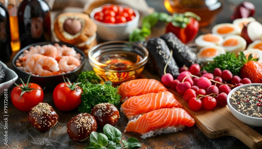 Foto de Lifestyle Choices Collage, Combine images of unhealthy foods ...