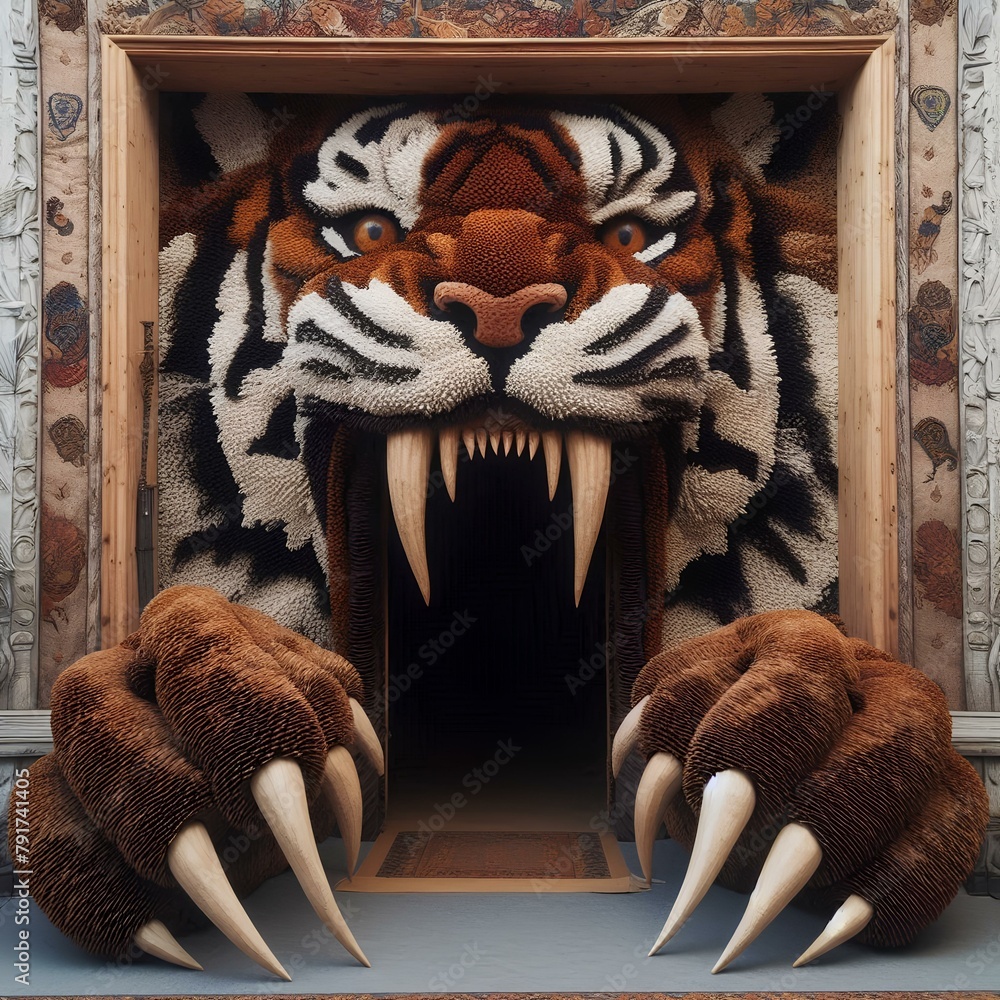 tiger Gate, tiger mouth entrance, entrance for kids, playland land ...