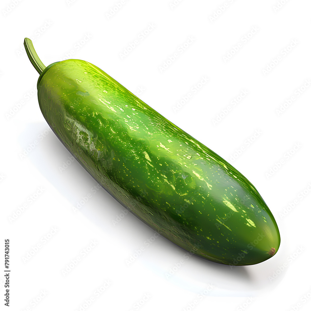 Clipart illustration a pepino on white background. Suitable for ...