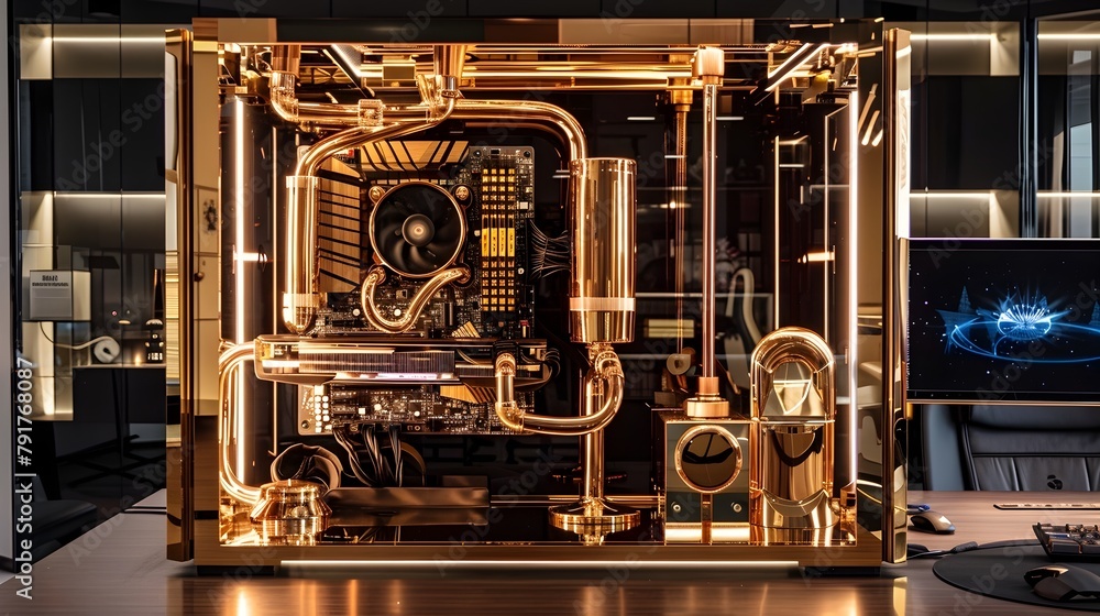 Upscale Gaming and Professional Environment: A Luxurious Computer Setup ...