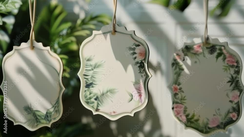 floralshaped botanical garden labels adding a unique and decorative ...