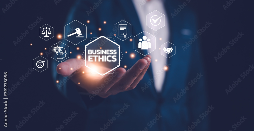 Business ethics Behavior and manners concept. Ethics and compliance ...
