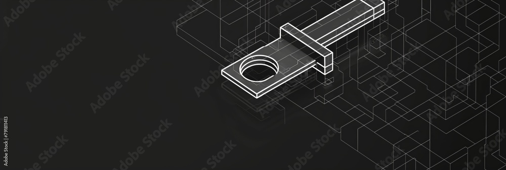 A complex technical blueprint featuring engineering schematics of ...