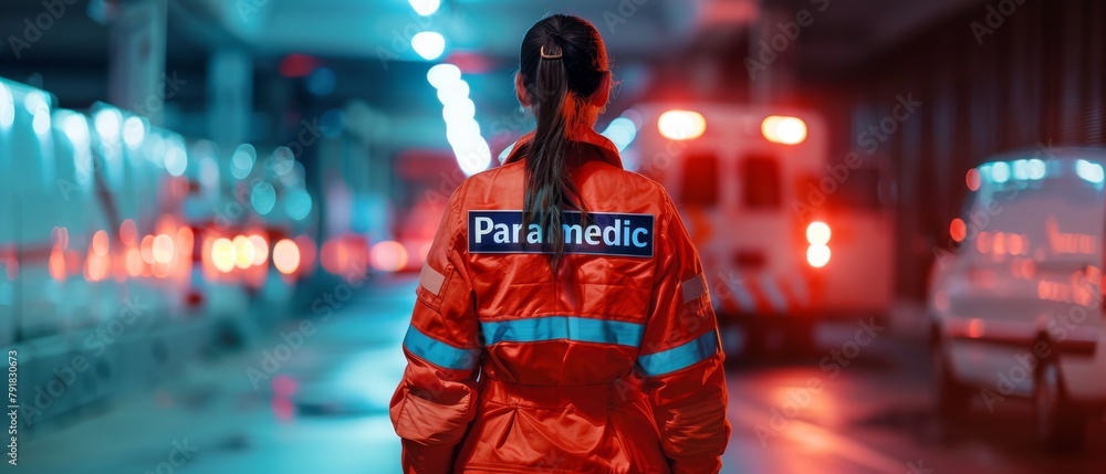 This is a beautiful, professional picture of a female EMS Paramedic ...