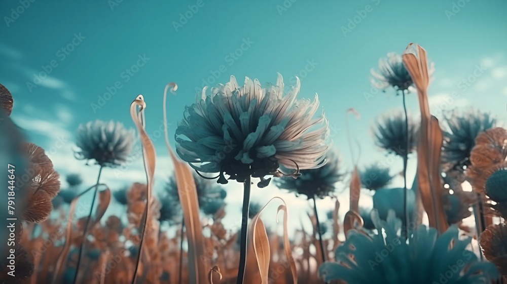 Wonderful large scale photo. Colorful flowers. Art design. Magical ...