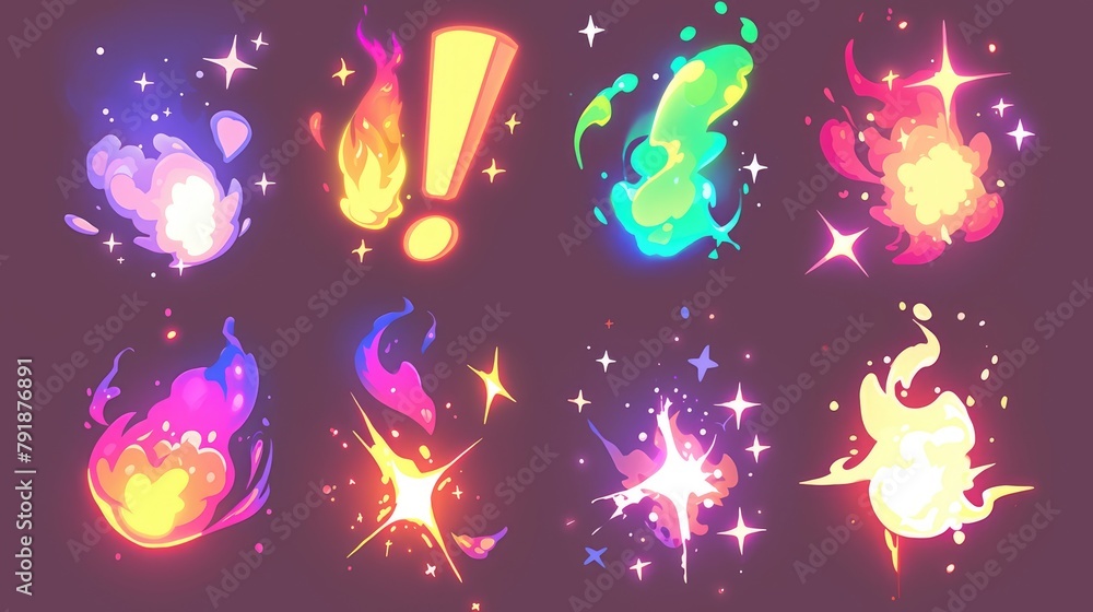 A selection of timeless 2D cartoon special effects encompassing 10 ...